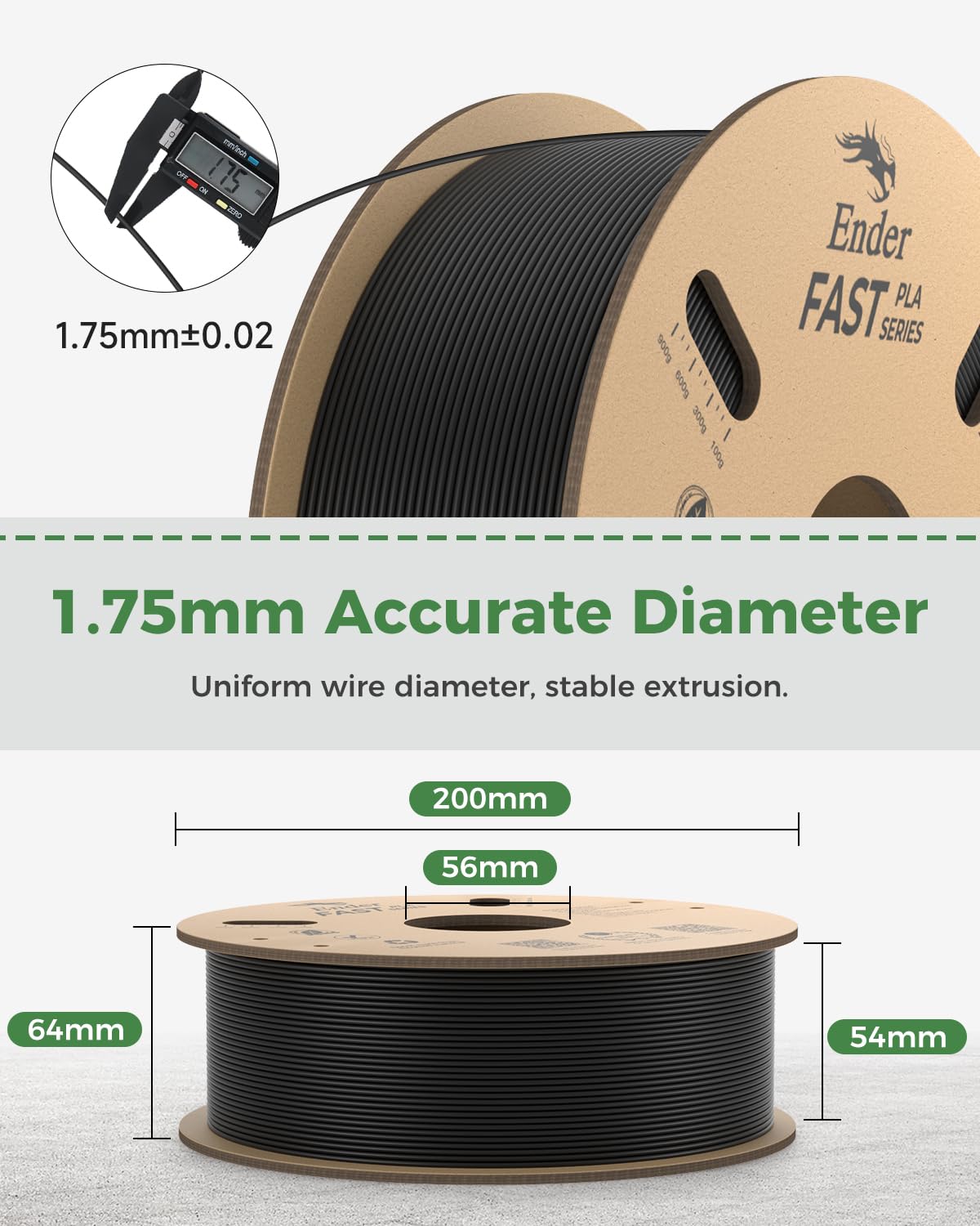 Snapklik.com : Creality 3D Printer PLA Filament, 300mm/s High Speed ...