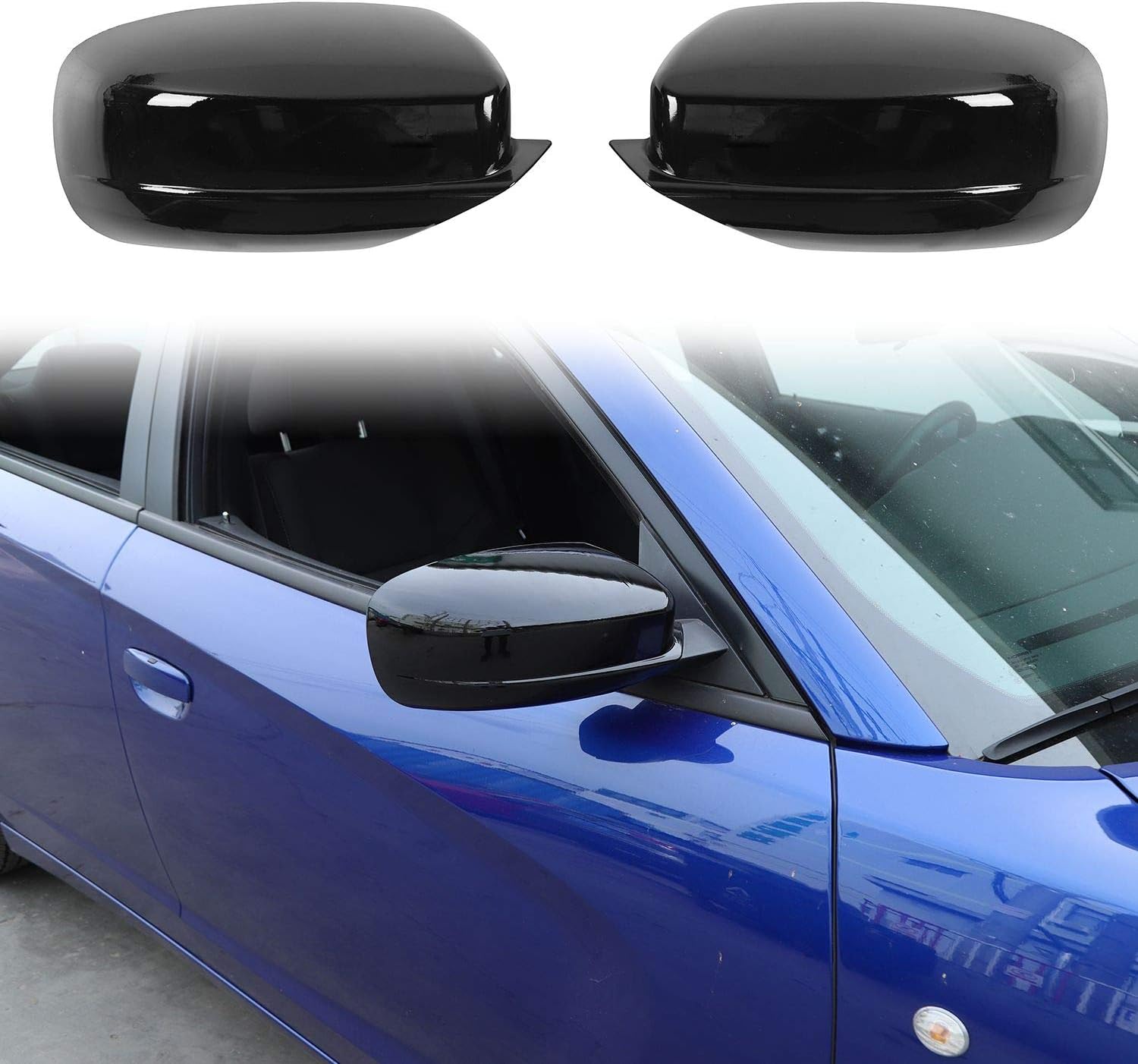Amazon.com: Linskip Side Mirror Covers Compatible with Dodge Charger ...