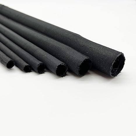 Amazon.com: Braided Split Wire Loom Black Wire Cover Protective Harness ...