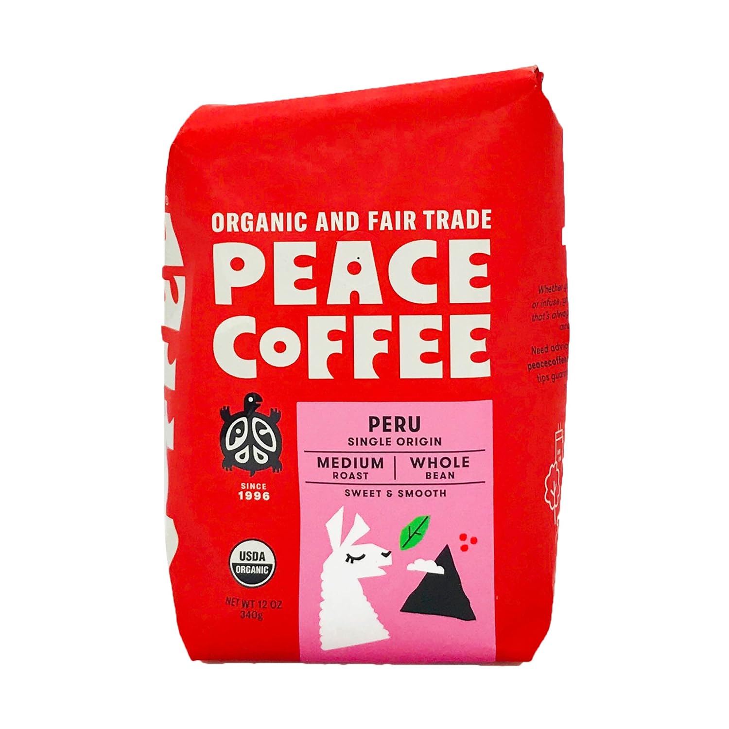 Amazon.com : PEACE COFFEE Organic Peruvian, 12 OZ : Grocery & Gourmet Food