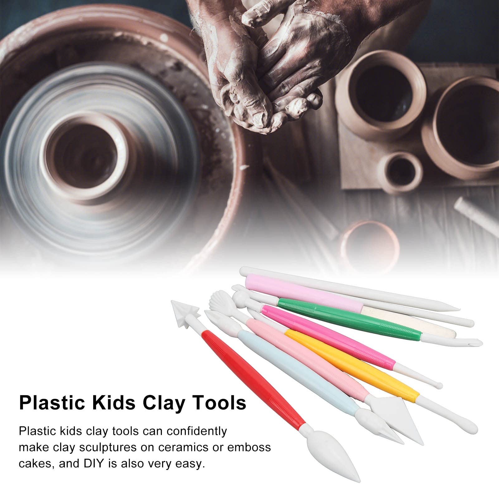 Beginner Sculpting Kit 22-Piece Plastic Clay Sculpting Tools Set ...