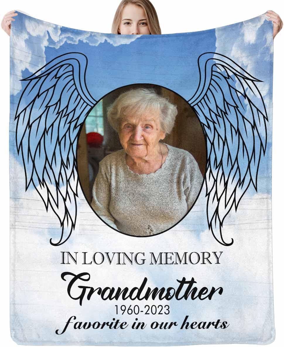 Amazon.com: Artsadd Personalized Memorial Blanket in Loving Memory of ...