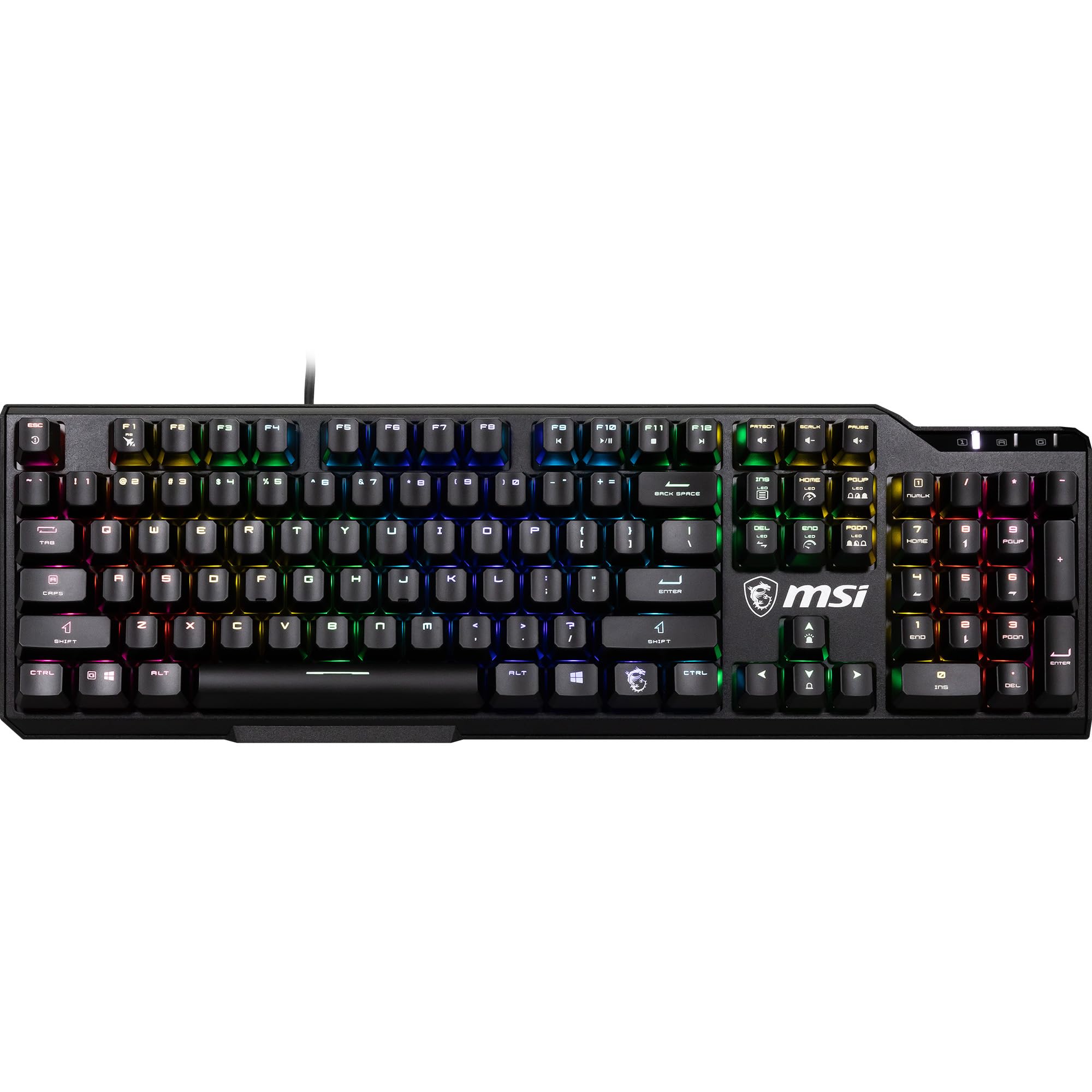 MSI Vigor GK41 Mechanical Gaming Keyboard - Kailh Red Switches (Linear ...