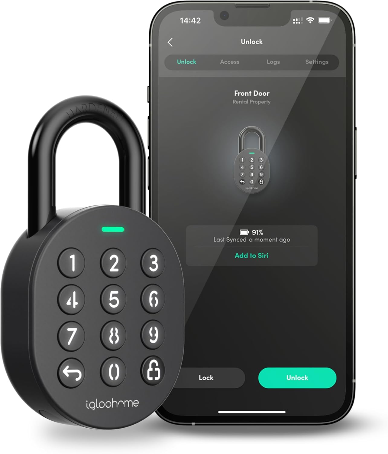 Igloohome Smart Padlock with Silicone Cover Kit (for Indoor Use ...