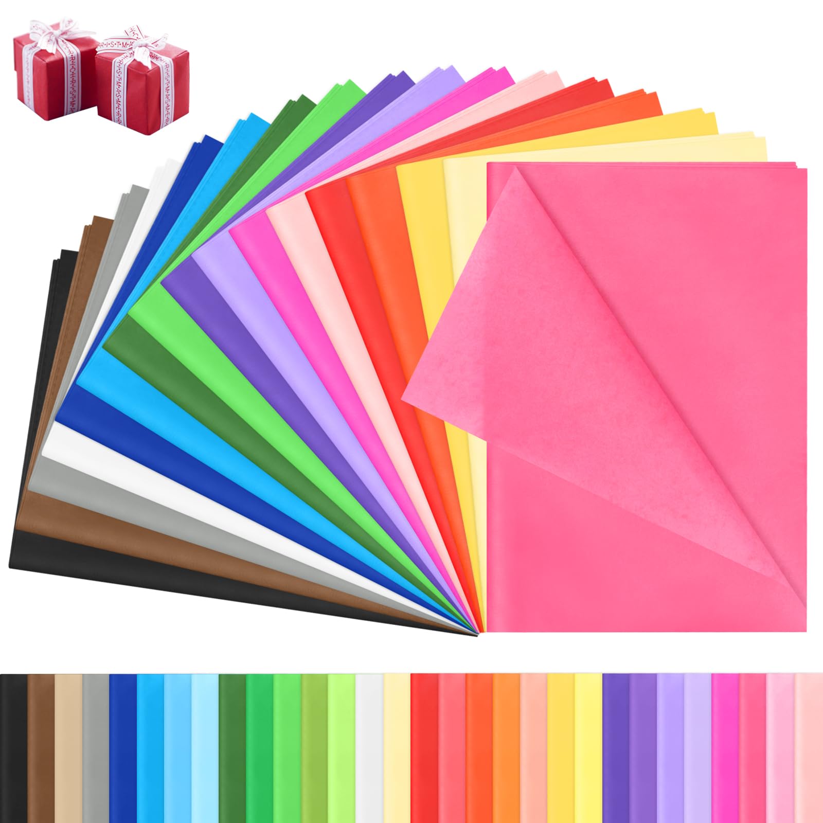 Amazon.com: WYOMER 150 Sheets Tissue Paper for Gift Bags, 20'' x 14 ...