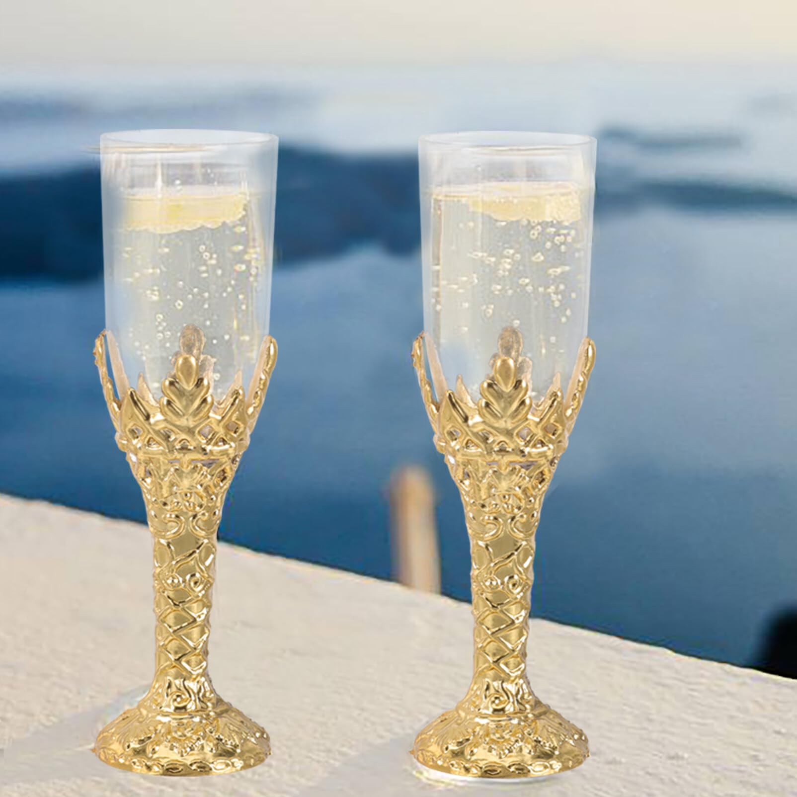 Medieval Wedding Goblets Vintage Chalice Goblet Communion Cup, Gold