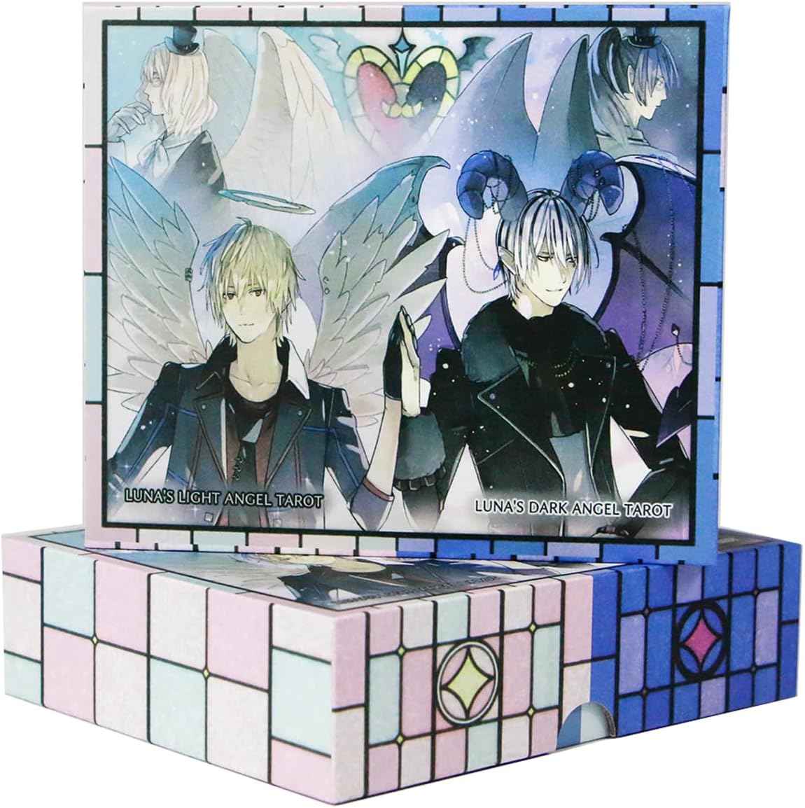 Amazon.com: SUNFEID LUNA'S Light/Dark Angel Tarot：Two Types of Angel Cards Created with ...