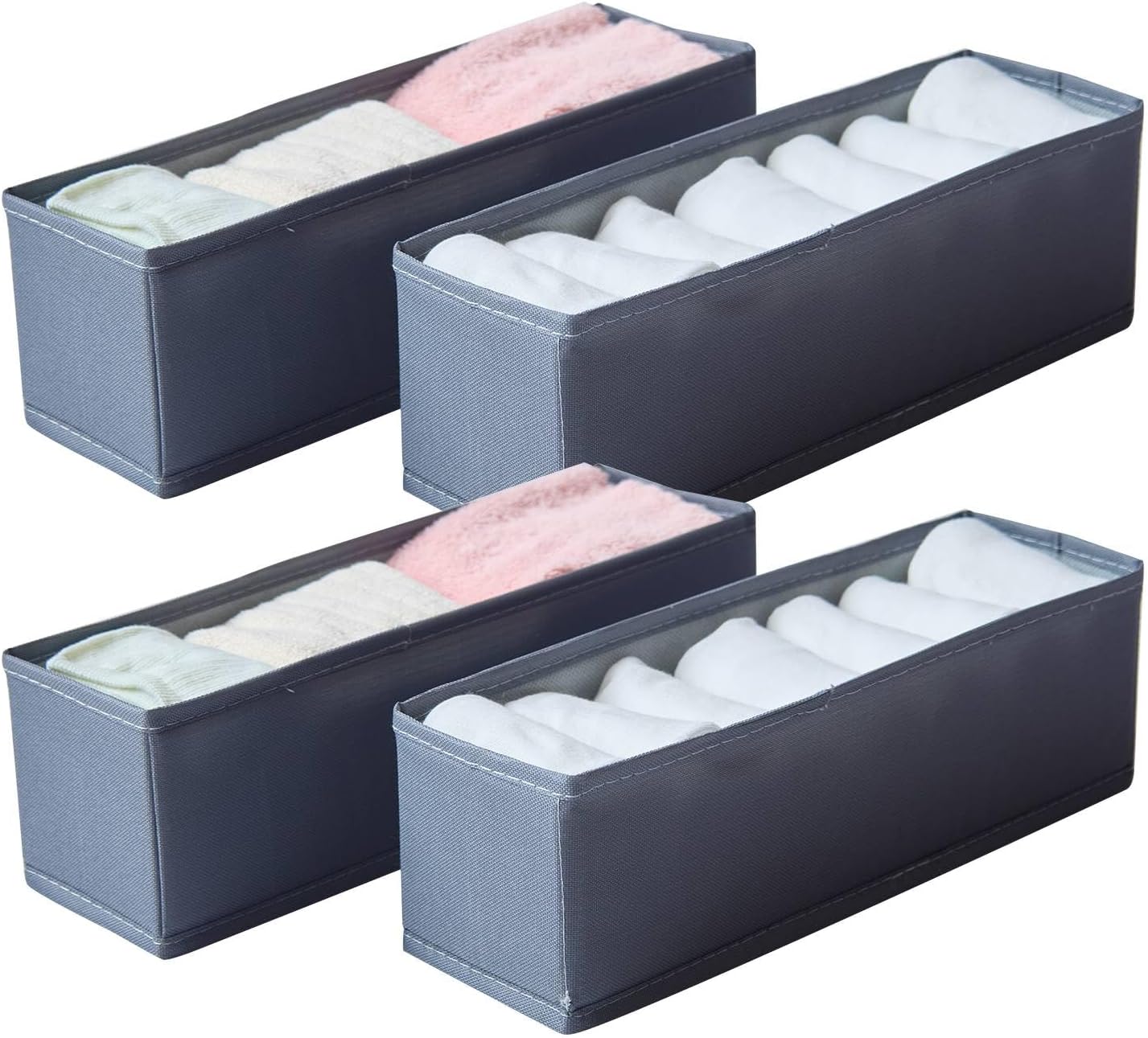 Amazon.com: Tuza 4 Pack Dresser Organizer, Small Baskets for Organizing ...
