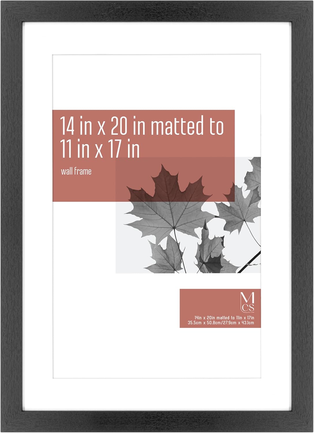 Amazon.com - MCS Studio Gallery 14x20 Poster Frame, Display Pictures ...