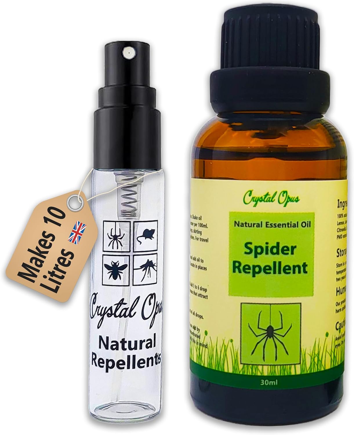 Spider Repellent Natural Spray. Blend of 12 Essential Oils that Deter ...