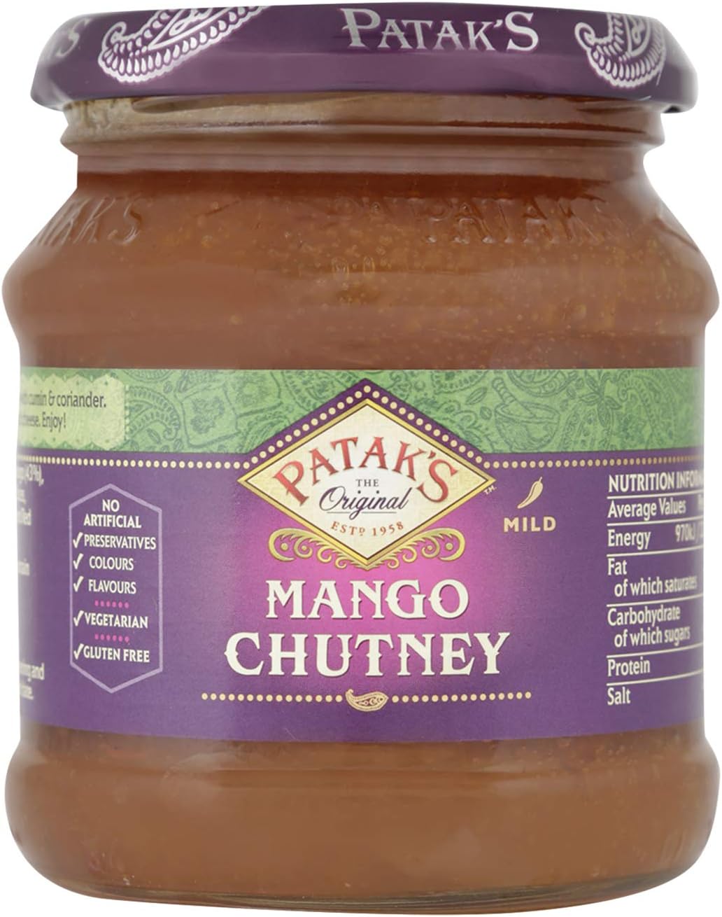 Patak's Sweet Mango Chutney 340 g (Pack of 6) : Amazon.co.uk: Grocery