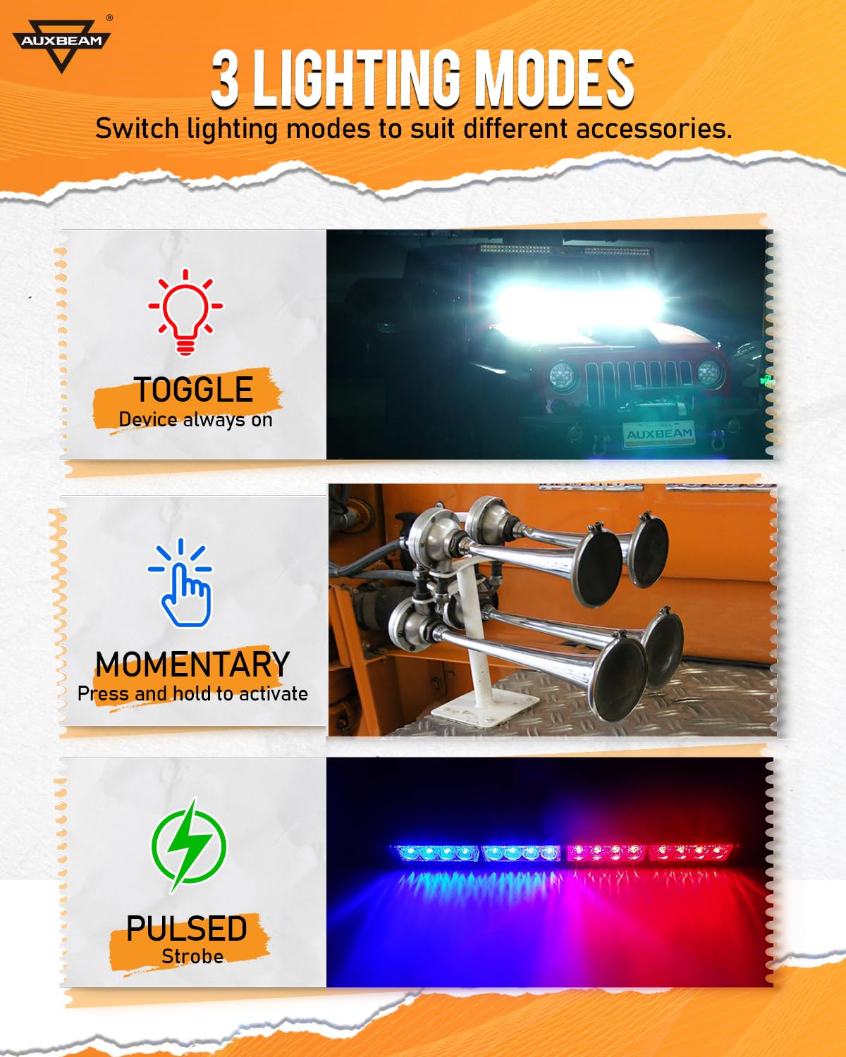 Snapklik.com : 8 Gang Switch Panel RB80 XL 5 Inch RGB Switch Pod Toggle ...