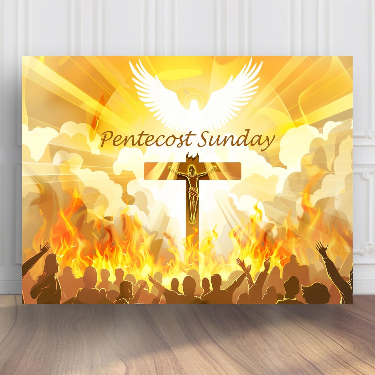 Amazon.com : Pentecost Backdrop Church Event Party Pentecost Sunday ...