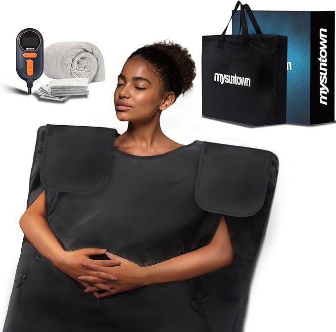 Amazon.com : mysuntown BioRemedy Infrared Sauna Blanket, Portable Sauna ...