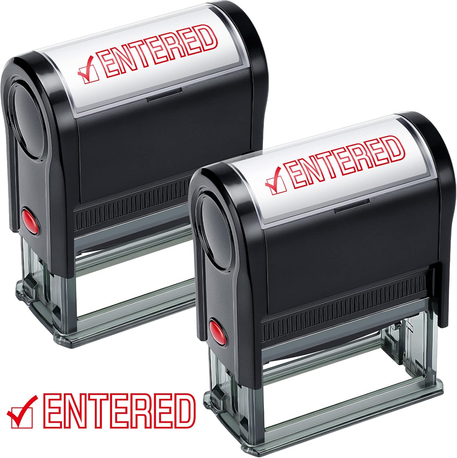 Amazon.com : 2 Pcs Stamp Self Inking Rubber Stamp Ink Office Stamps for ...