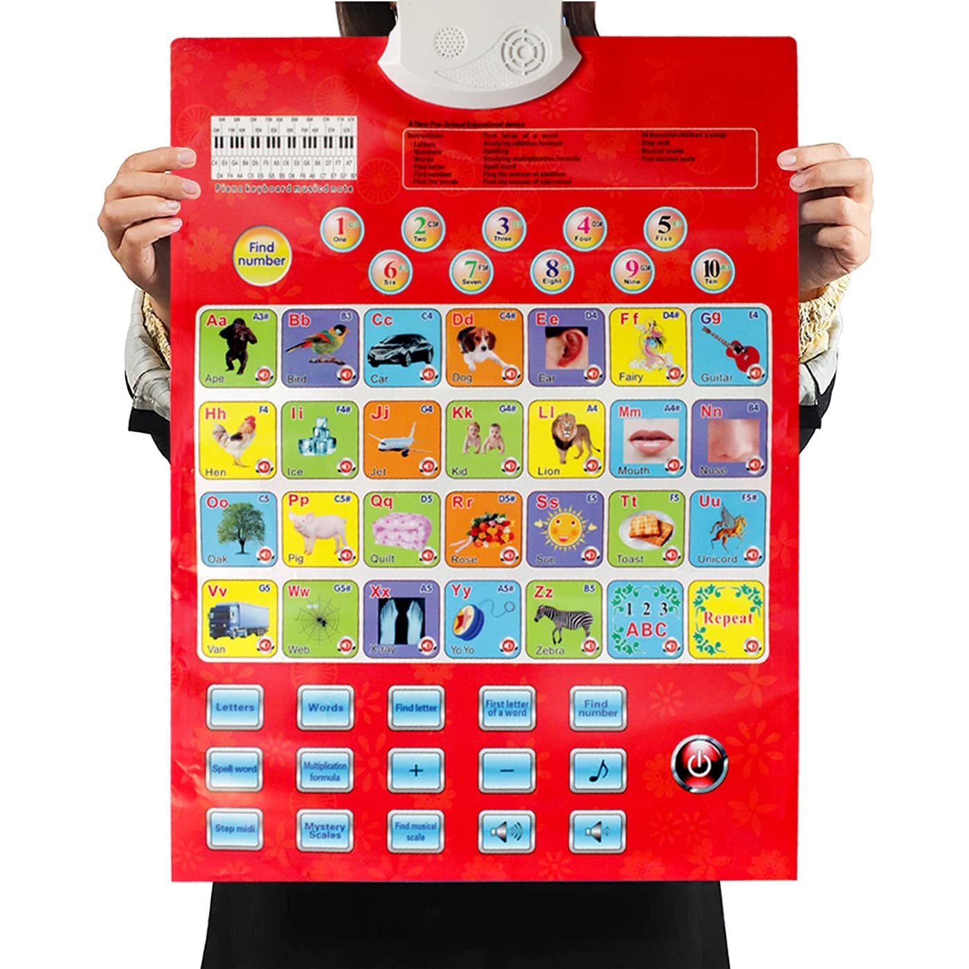 Buy Kabello Preschool Learning Chart Poster Electronic Talking Poster ...
