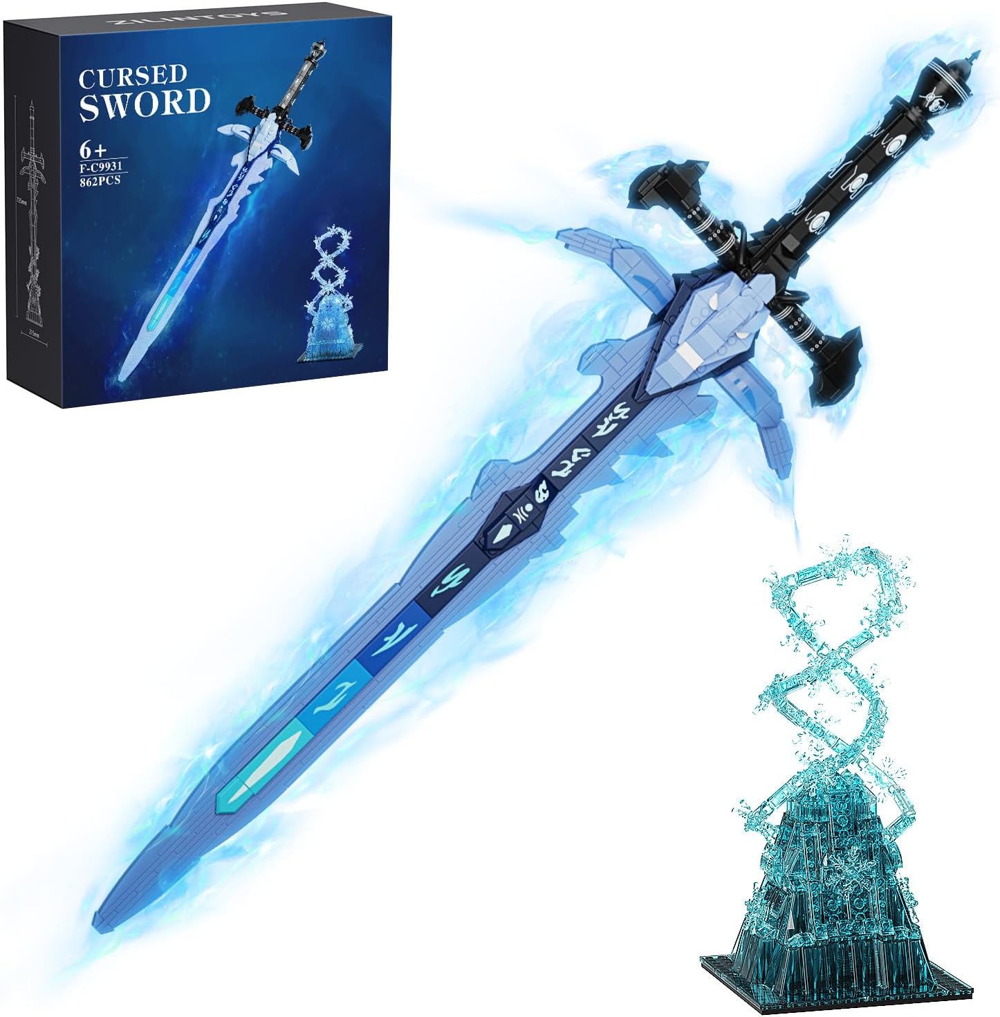 Amazon.com: 28″ Frostmourne Lich King Sword Building Set with The ...
