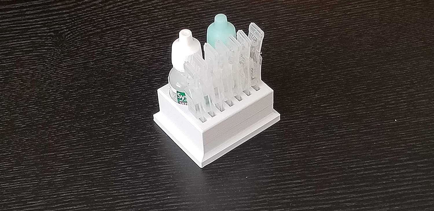 Amazon.com: Znet3D Eye Drop Vials & Bottles Holder & Storage - Holds 7 ...