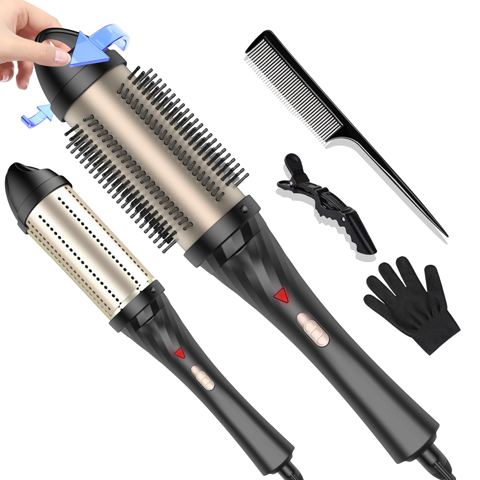 Amazon.com: Curling Iron for Blowout Look: Thermal Brush Ionic Heated ...