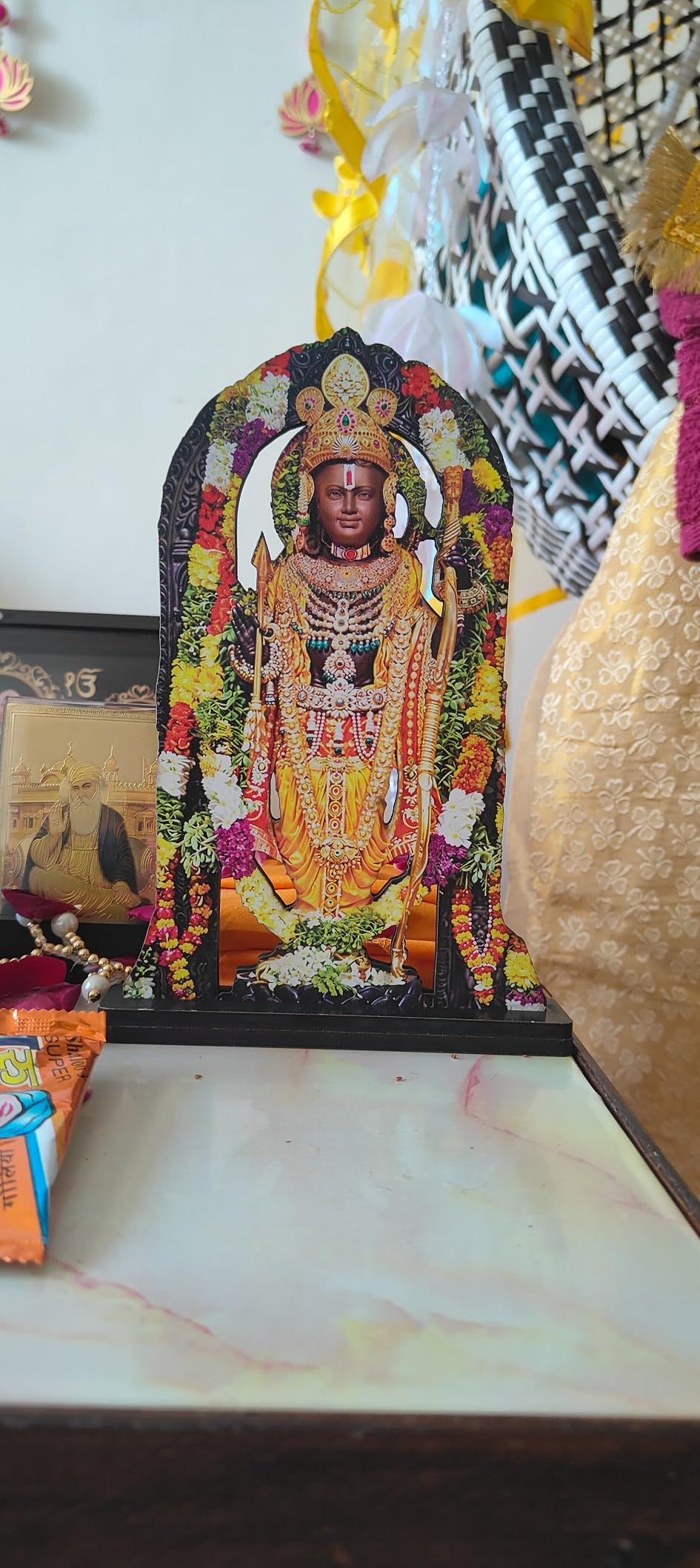 Buy CraftVatika Set of 25 Ram Lalla Idol Murti Ayodhya Model | Wodden ...