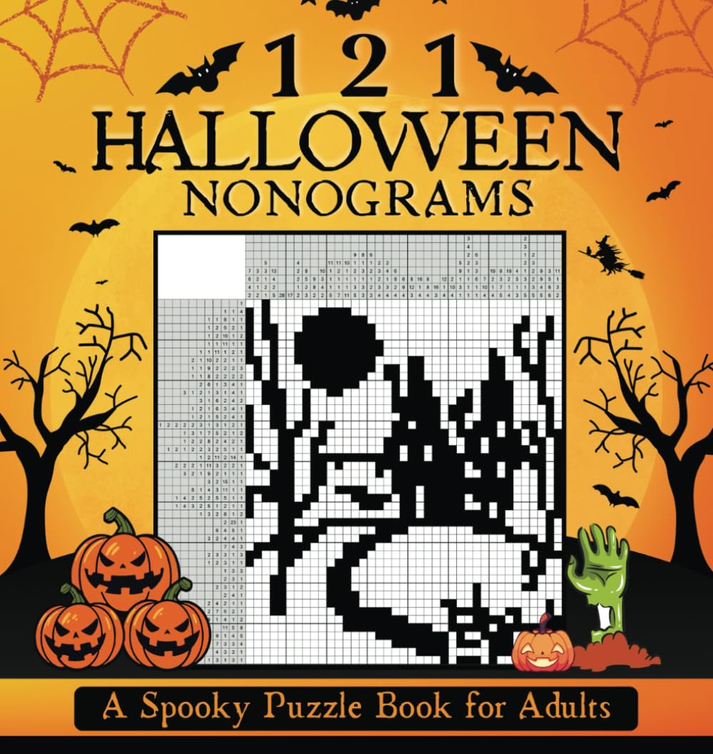 Amazon.com: 121 Halloween Nonograms: A Spooky Puzzle Book for Adults: 9798864753651: 300, Error ...
