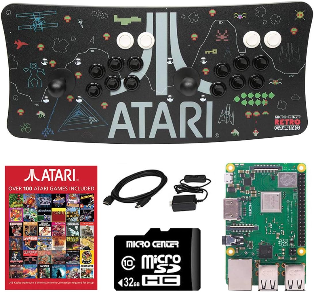 Atari Ultimate Arcade Fightstick USB Dual Joystick 2 Player Game ...