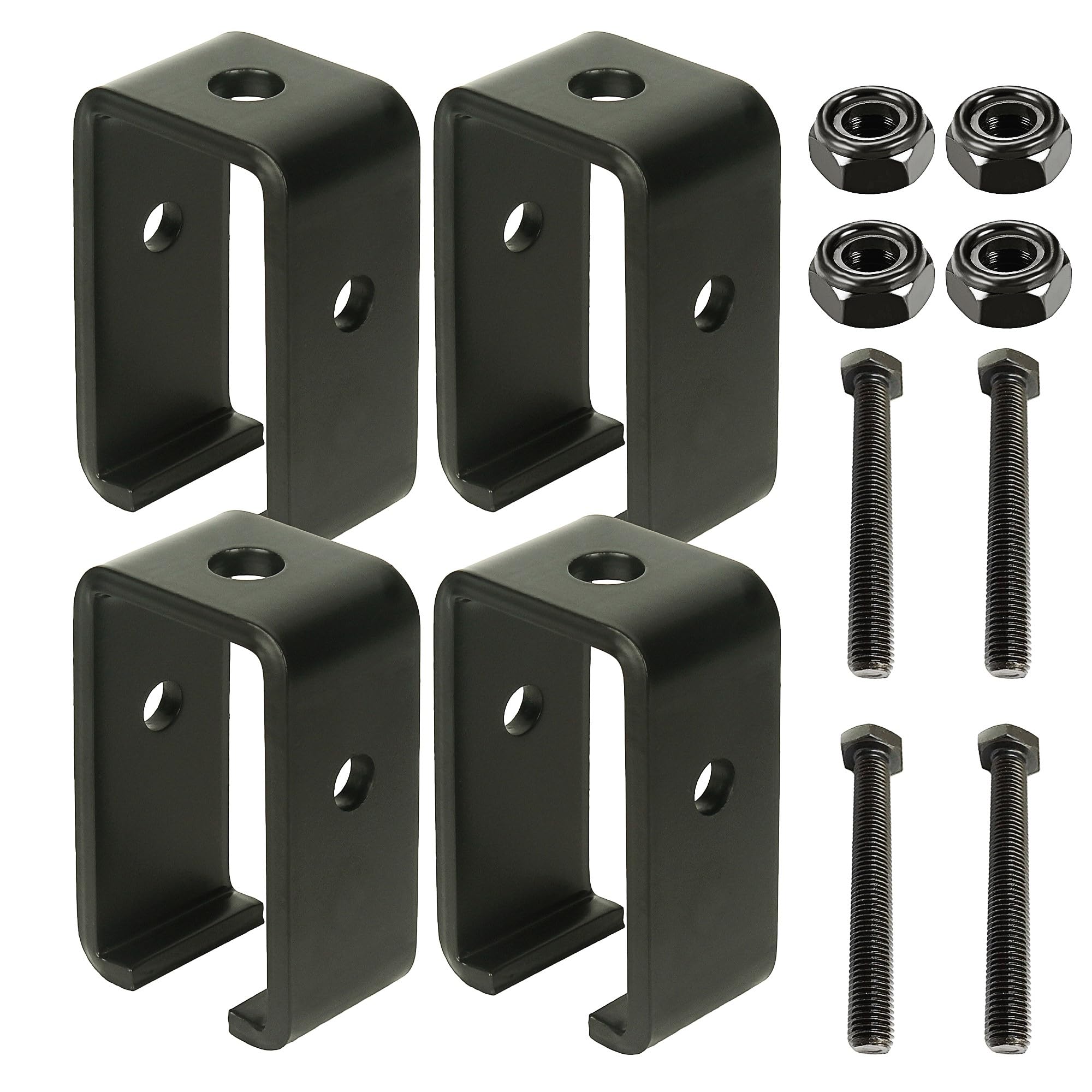 Amazon.com: BIAXJUNY Black Channel Trolley Track Hanger Bracket for ...