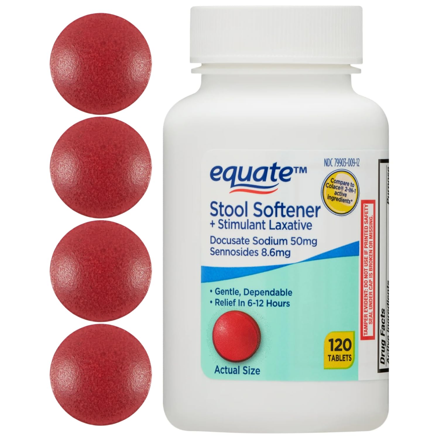 Amazon.com: Equate Stool Softener Plus Stimulant Laxative Tablets for ...