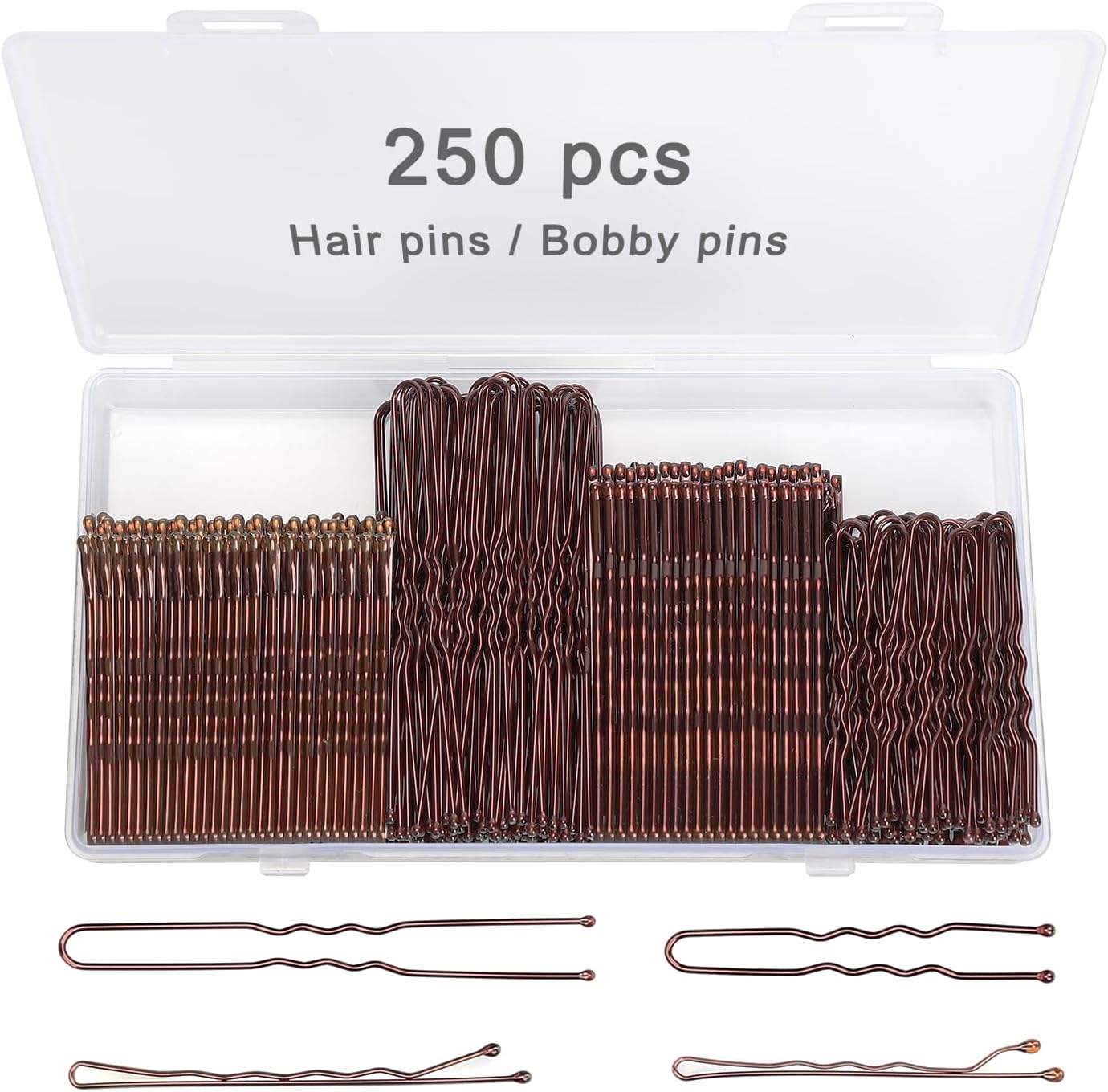 Amazon.com : 100Pcs Bobby Pins Silver Hair Pins Kit for Women Girls ...