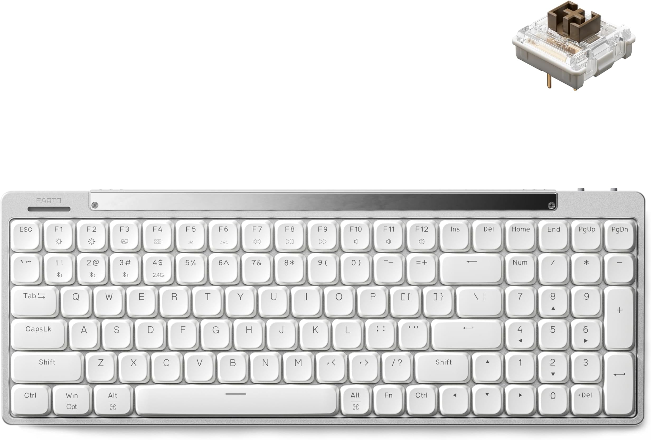 Amazon.com: Earto CT100 Wireless Mechanical Keyboard - Slim 96%-100 Key ...