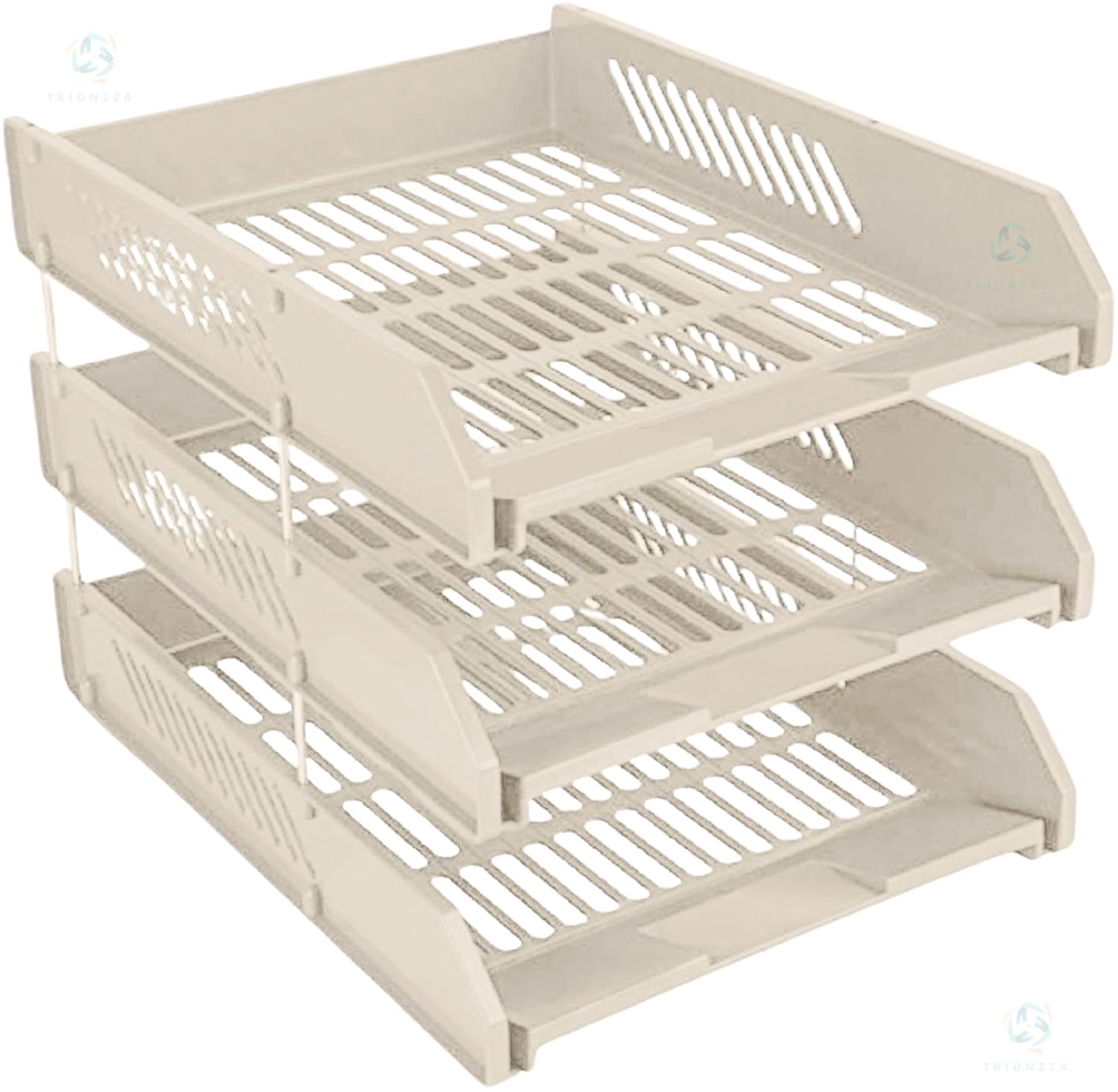 TRIONZZA File Tray Rack ABS Plastics | Foldable Office Desk Accessories ...