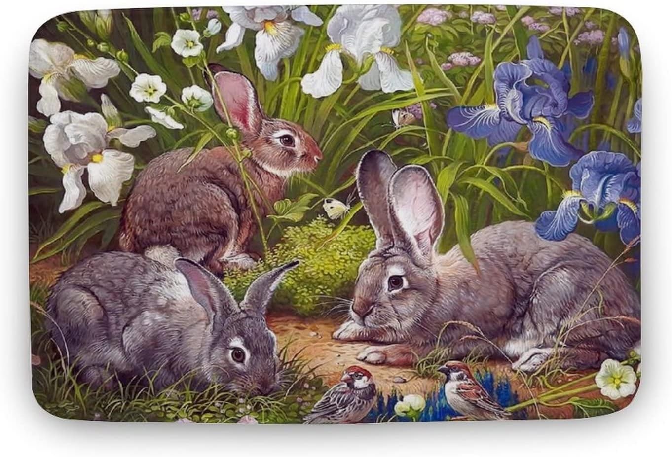 Amazon.com: Rabbit, Nature Door Mat for Front Door Home Entrance Rugs ...