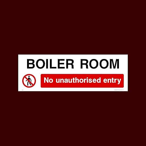 Amazon.co.uk: boiler room sign