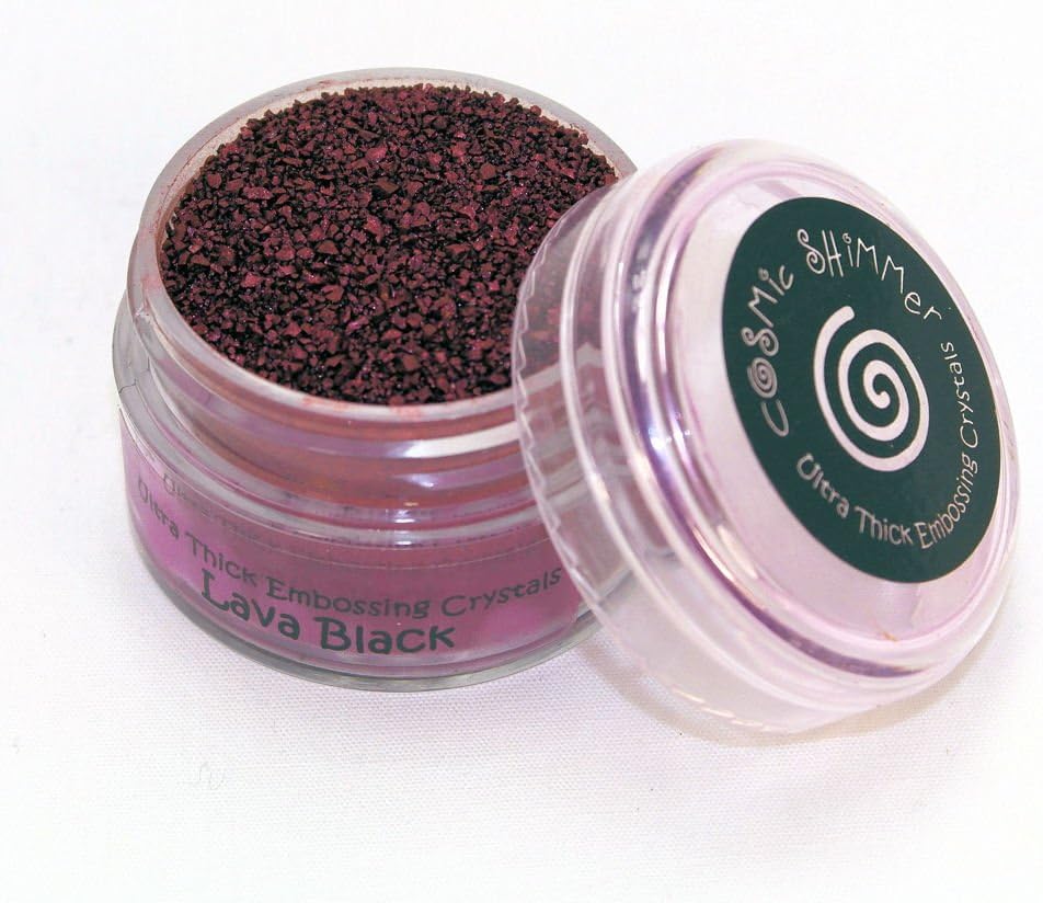 Amazon.com: Cosmic Shimmer Ultra Thick Embossing Powder 20ml - Lava Black