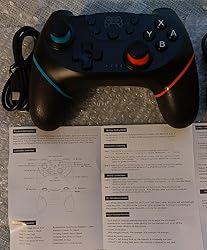 Amazon.com: Lyyes Switch Controller, Wireless Pro Controller Joystick Compatible with Switch, 2 ...