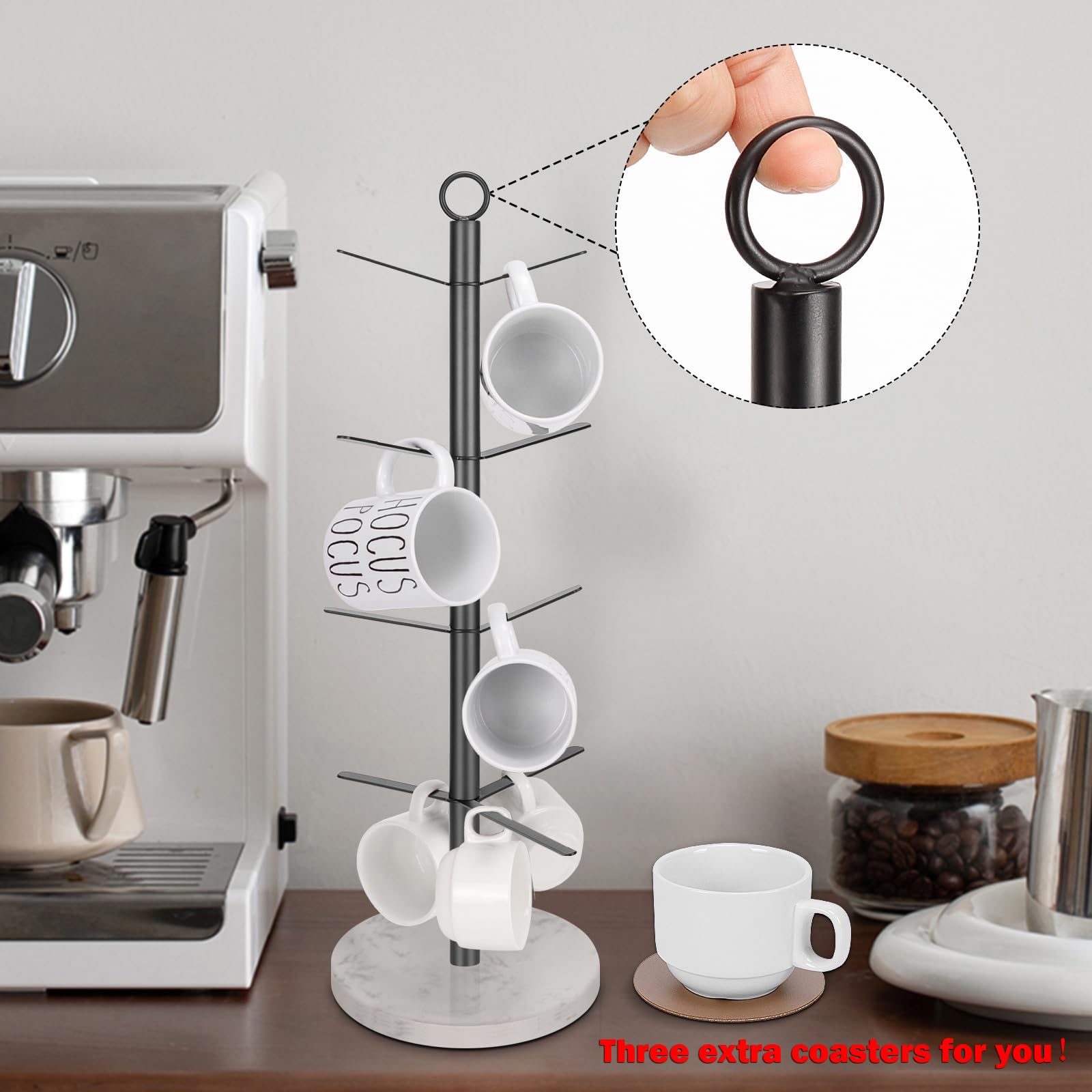 Snapklik.com : HarJue Mug Holder Tree, Coffee Cup Stand Holder, Thick ...