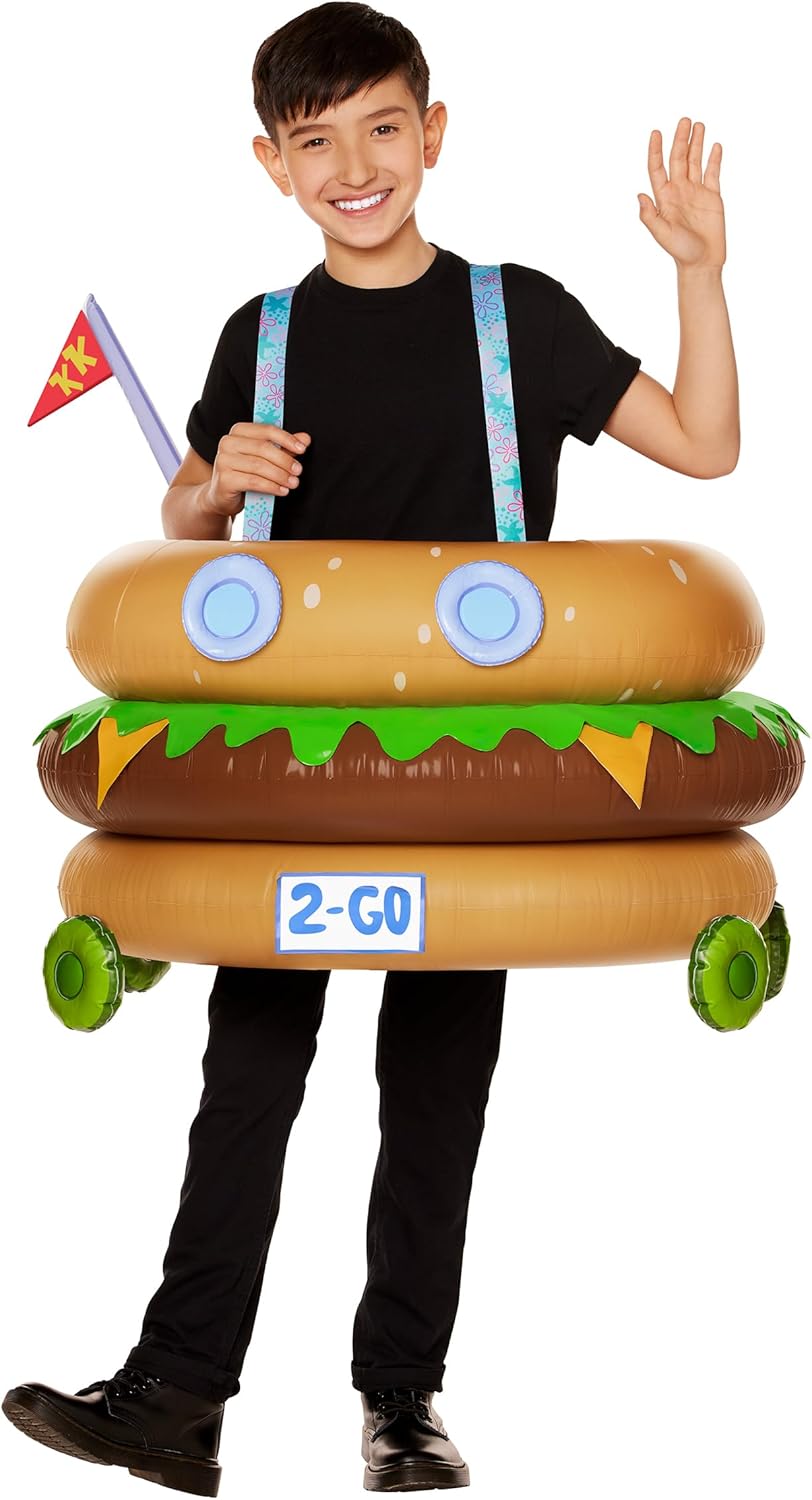 Amazon.com: Spirit Halloween SpongeBob SquarePants Kids Patty Wagon ...
