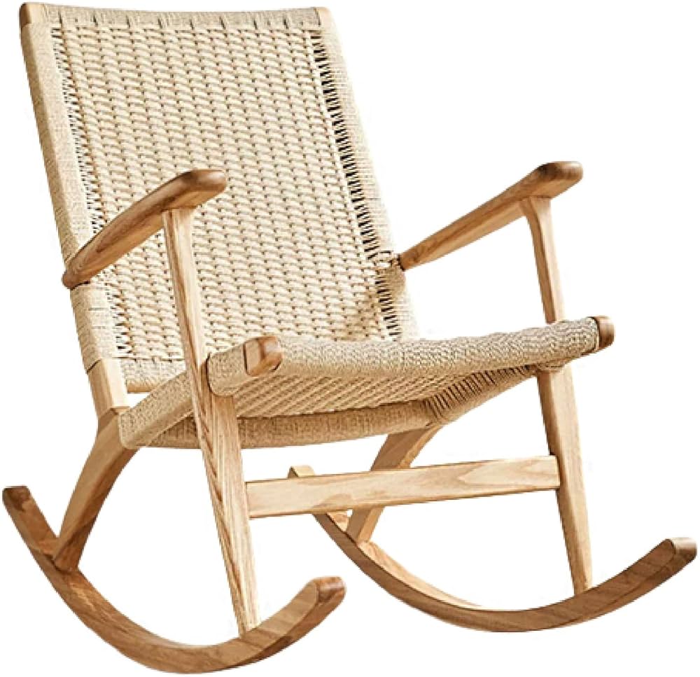 Vintage Wicker Rocking Chairs And Wood Completed…Wood & Rattan