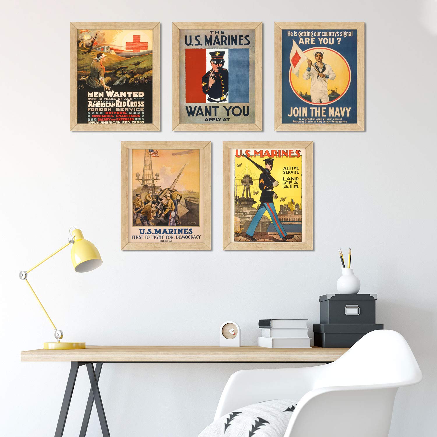 WW1 Poster Prints - Set of 5 Unframed (8x10 inches World War 1 ...