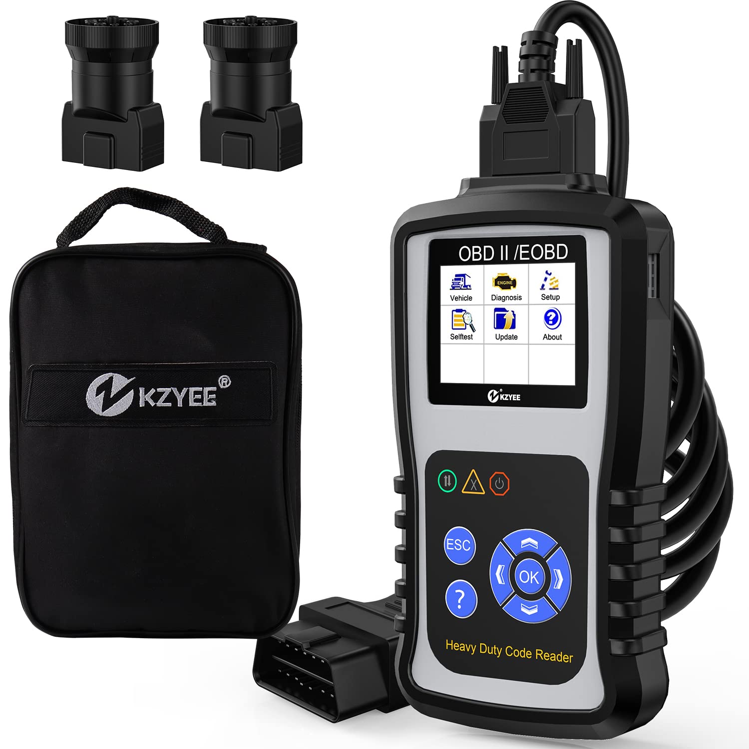 Buy KZYEE KC601 Heavy Duty Scan Tool Diesel Truck Diagnostic Scanner