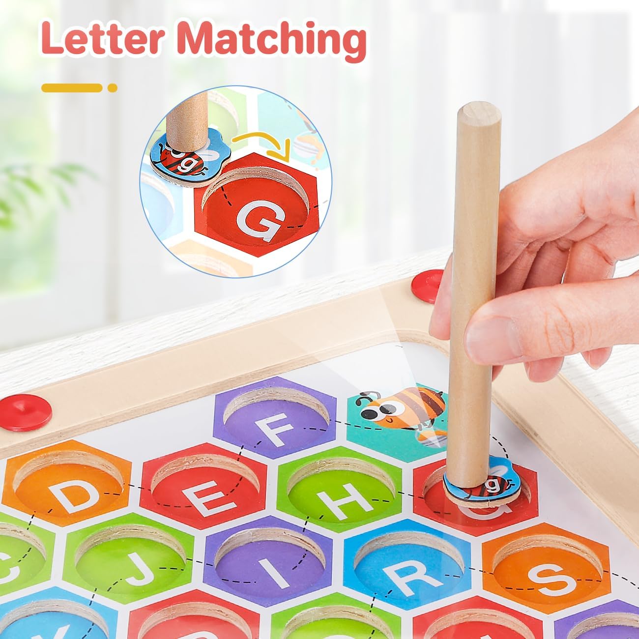 Montessori Juguetes para niñas de 3 años, tablero magnético del ...