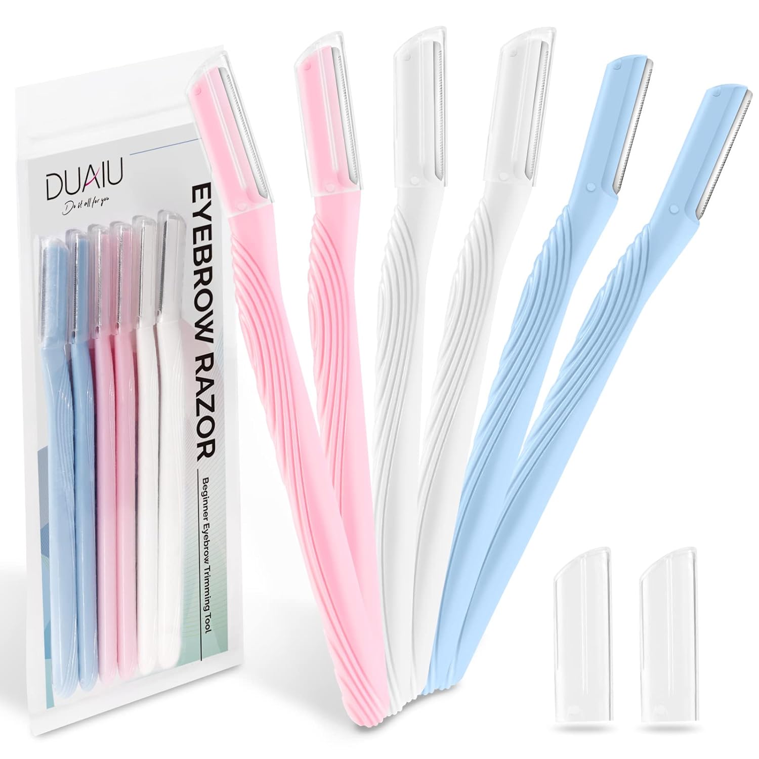 Amazon.com: Eyebrow Razor DUAIU 6Pcs Face Razors for Women ...