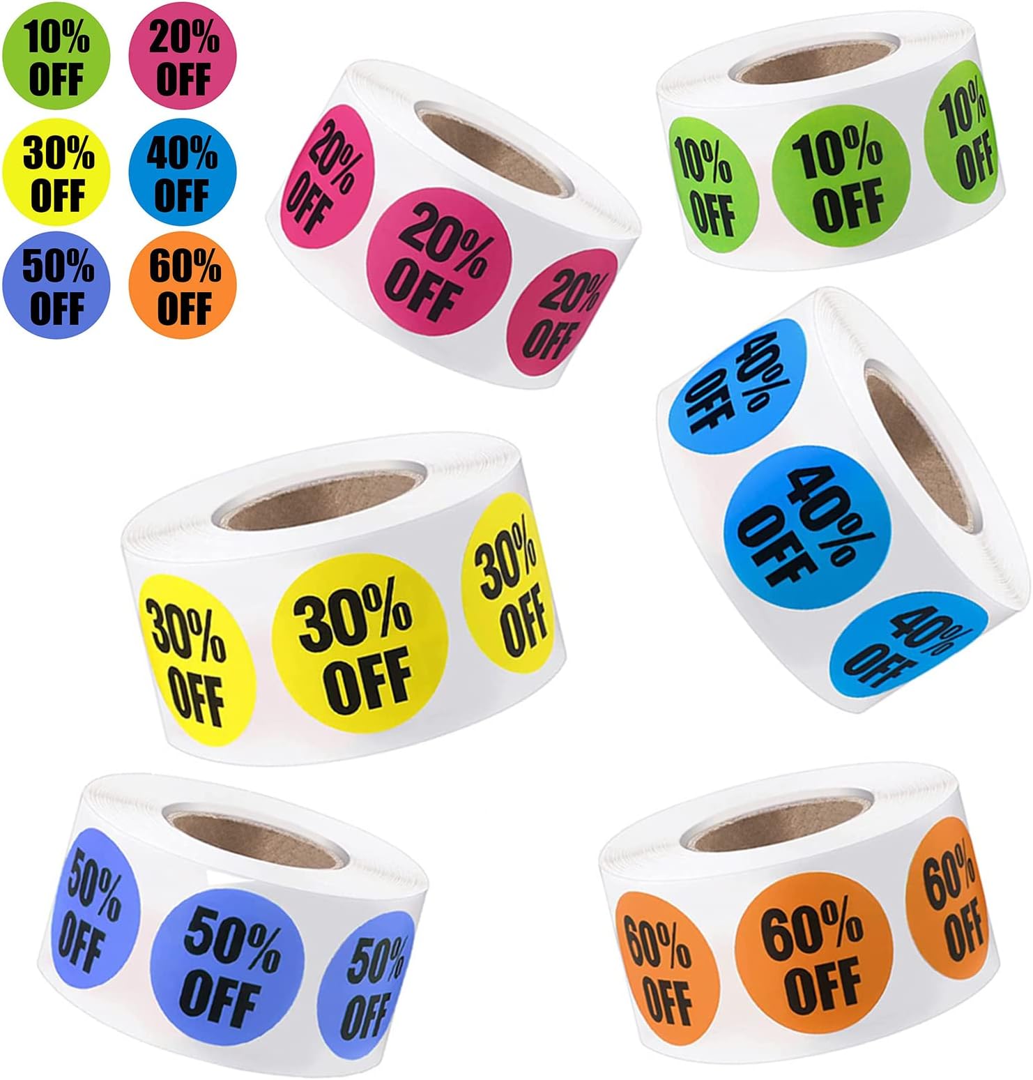 Amazon.com : MECCANIXITY Pricing Labels Sale Stickers 20mm/0.8" Dia B ...