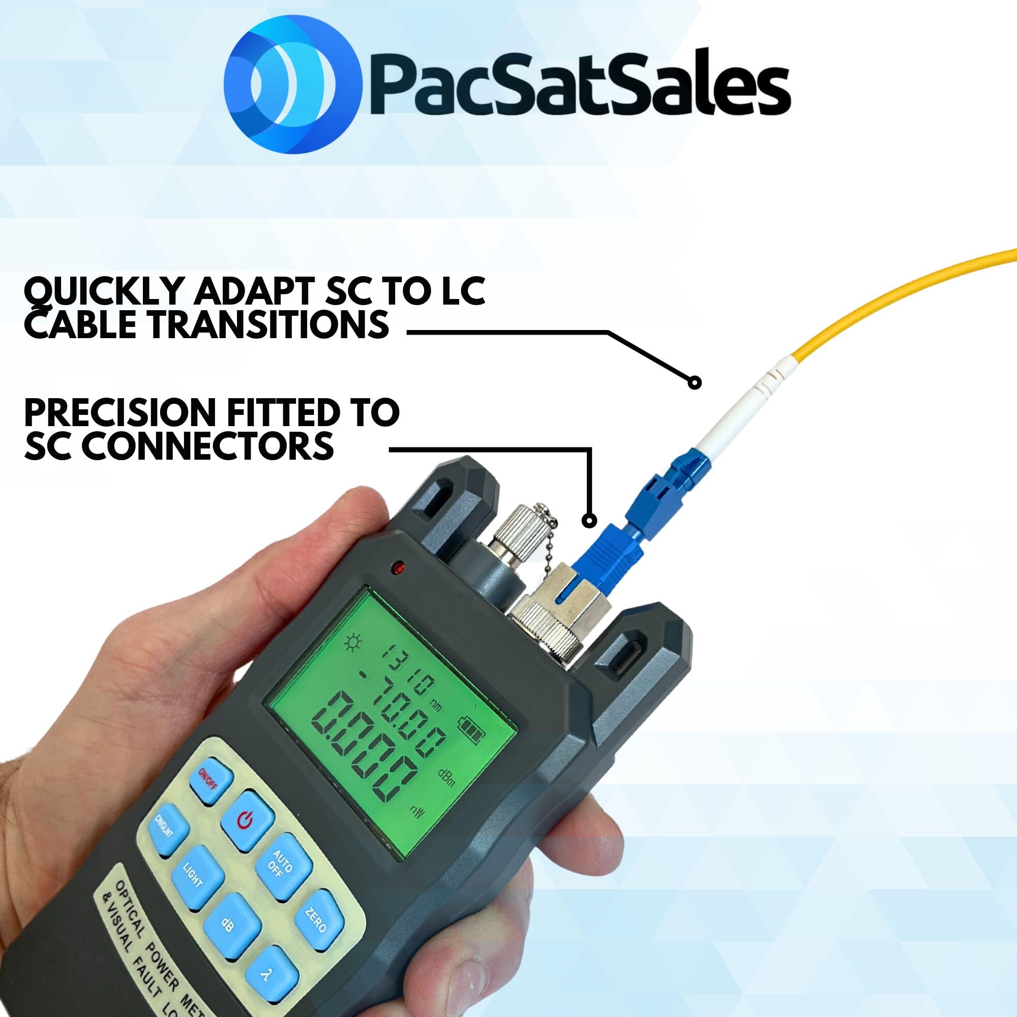 Snapklik.com : PacSatSales - SC To LC Adapter 2 Pack - Convert 1.25mm ...