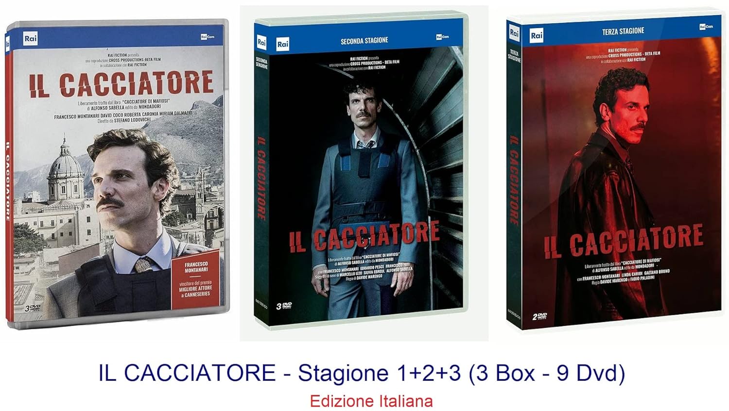Amazon.it | IL CACCIATORE - Stagione 1+2+3 (3 Box - 9 Dvd): Acquista in ...