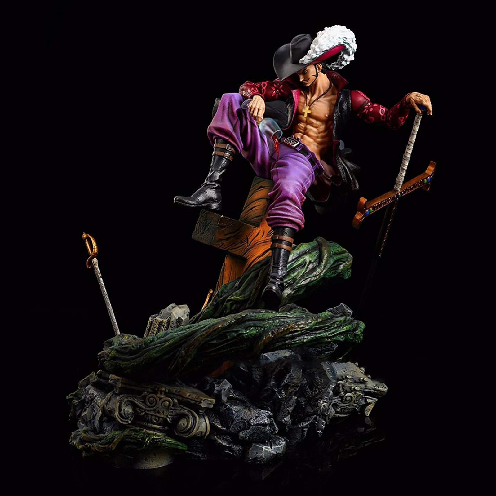 Buy One Piece Dracule Mihawk 1/6 Scale GK Figure Statue with Exclusive ...