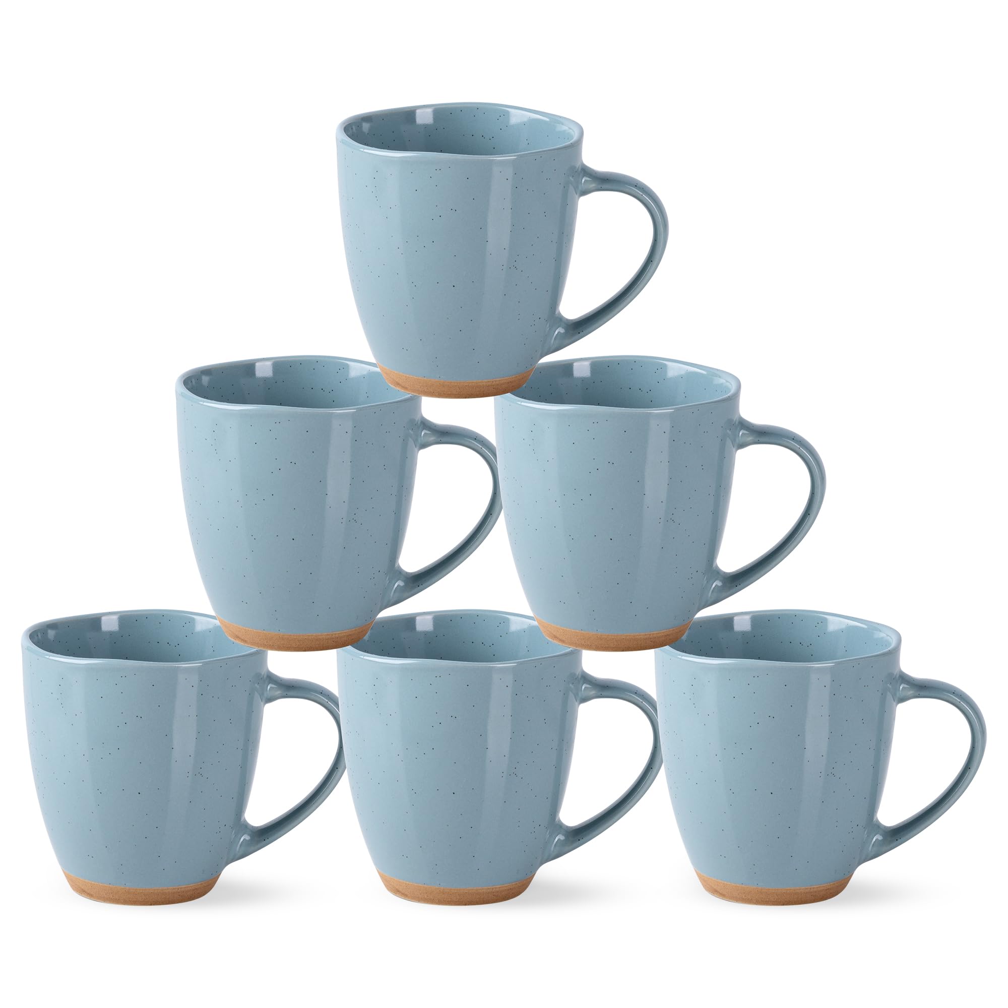 Amazon.com: AmorArc 12oz Ceramic Coffee Mugs set of 6, Stylish Coffee ...