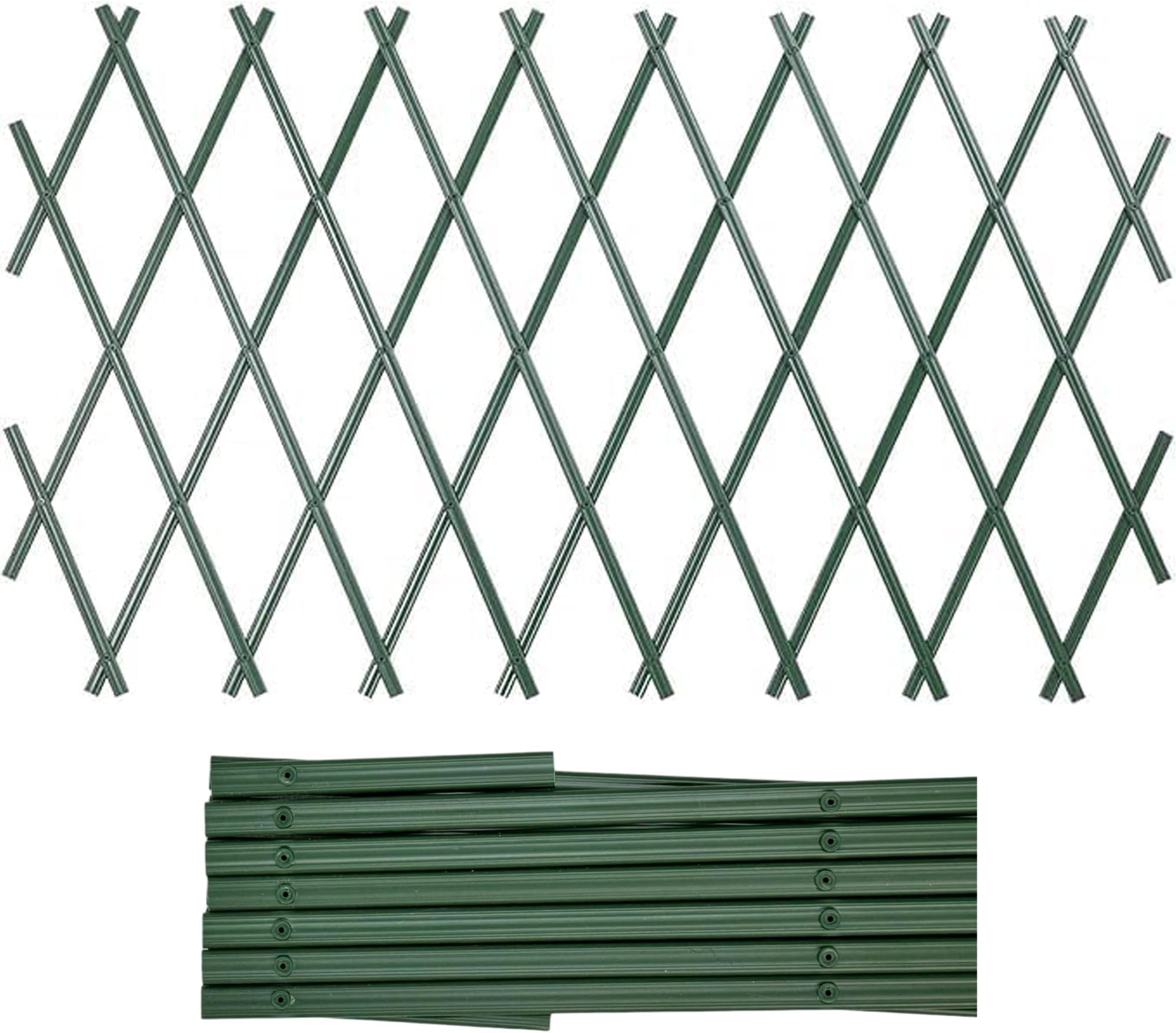 Gardman 07249 1.8 x 0.3 m Riveted Garden Trellis - Green : Amazon.co.uk ...