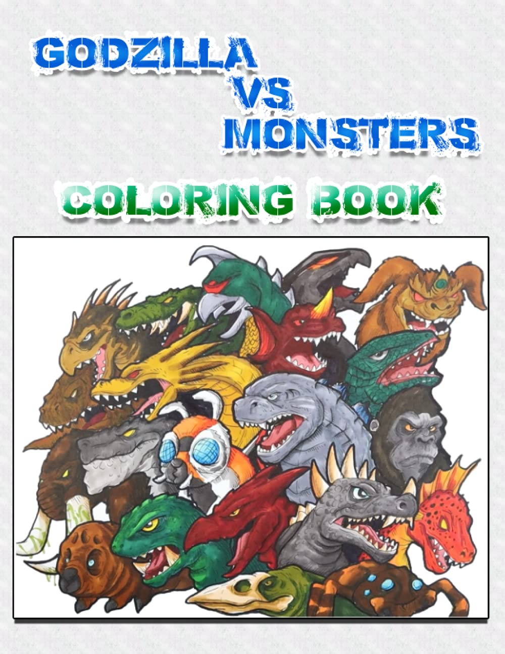 Buy Godzilla VS Monsters Coloring Book: Perfect Godzilla Coloring Book ...