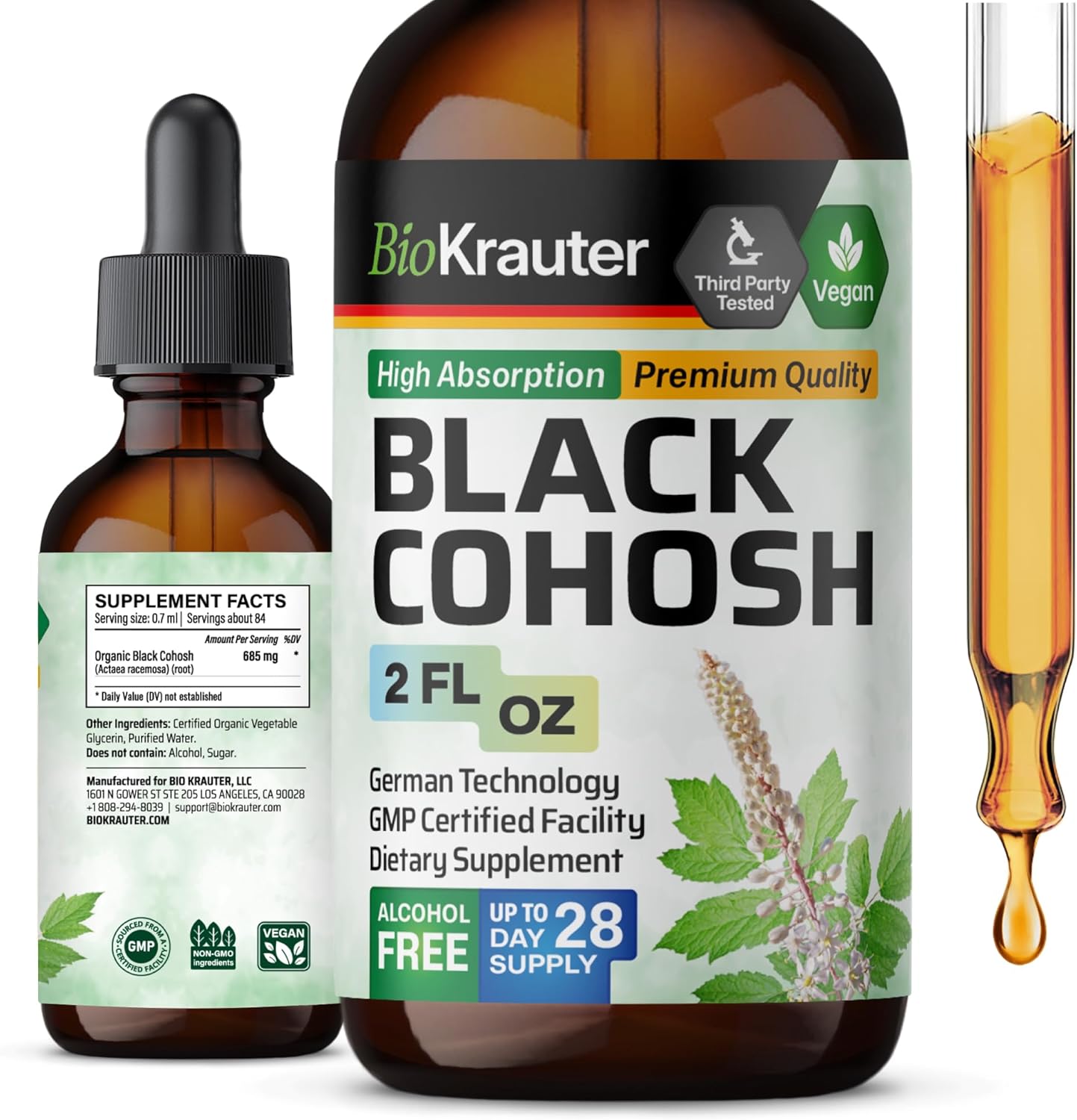 Amazon.com: Black Cohosh Supplement for Women - Organic Black Cohosh ...